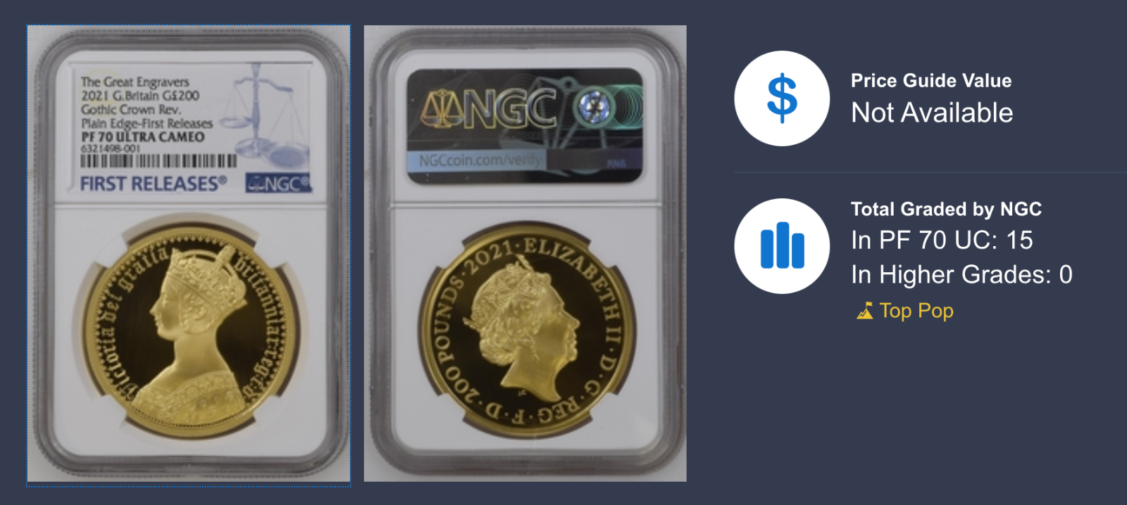 2021 G.Britain Gothic Crown Rev. Plain Edge-First Releases - Great Eng ...